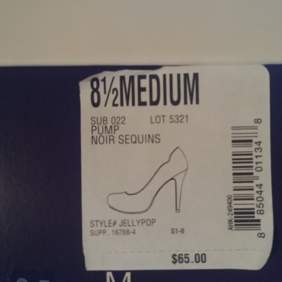 Vigoss | Shoes | Vigoss Black Noir Sequin Heels | Poshmark